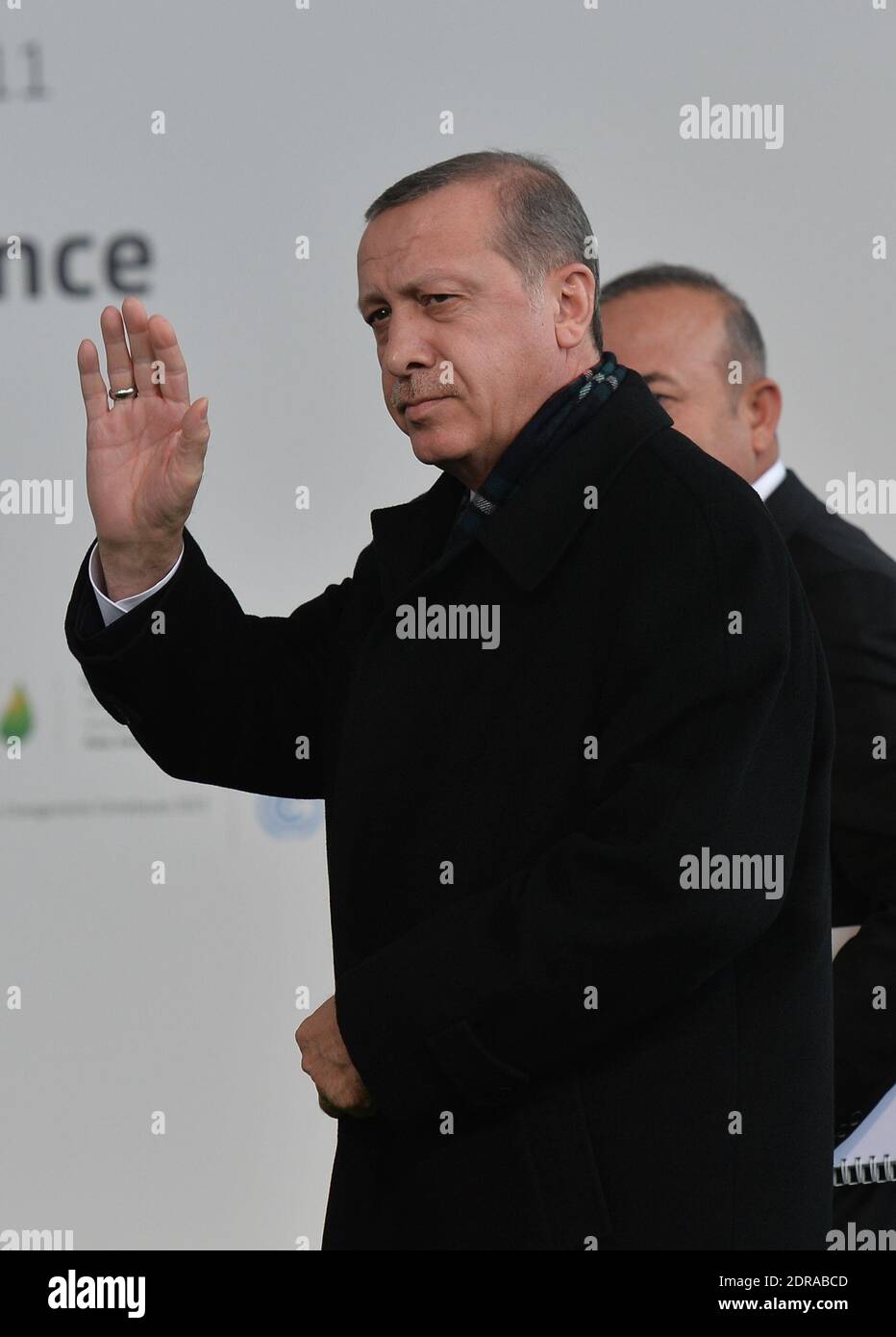 Turkish President Recep Tayyip Erdogan arriving prior to the official ...