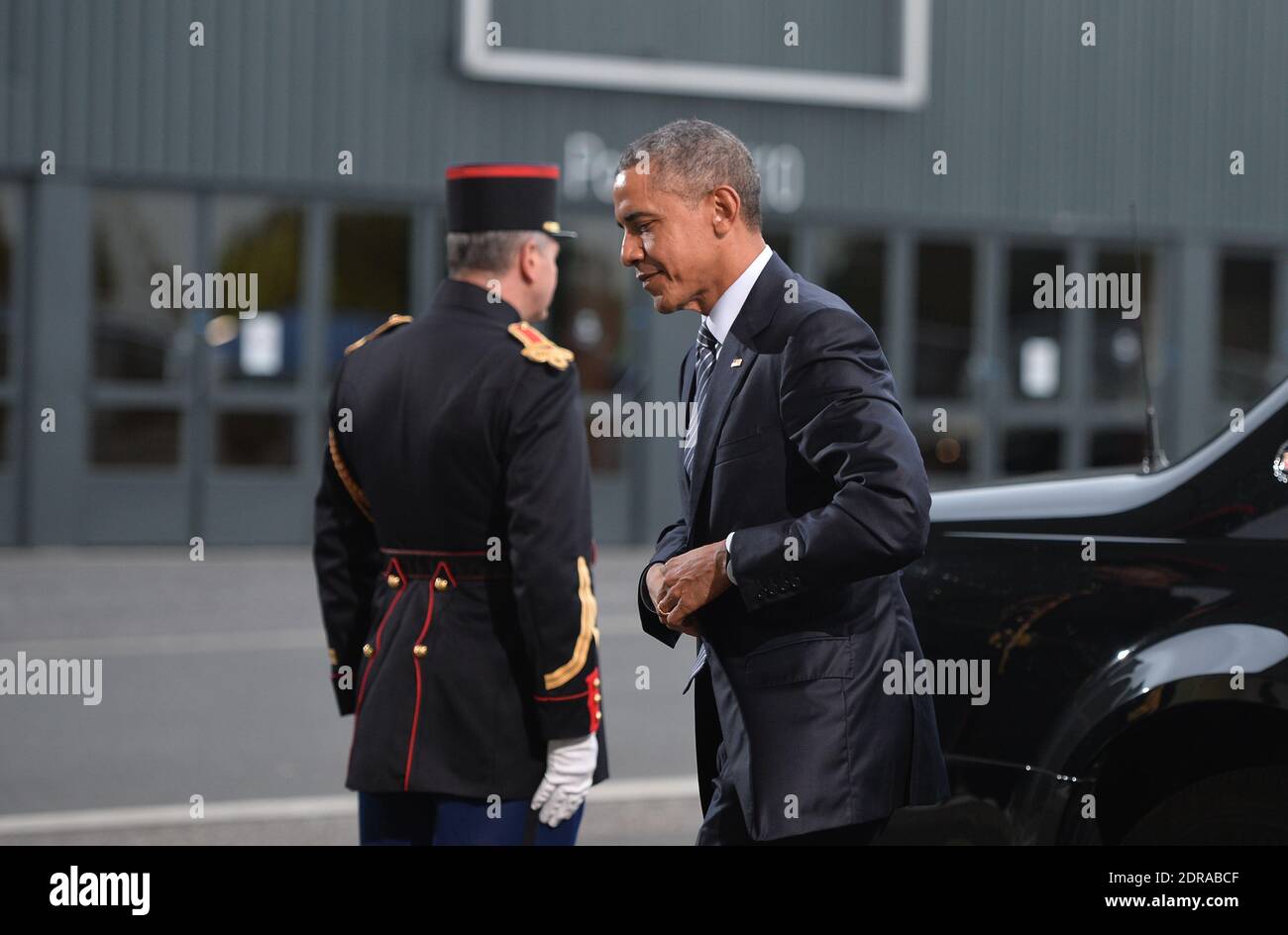 US President Barack Obama arriving prior to the official opening of the ...