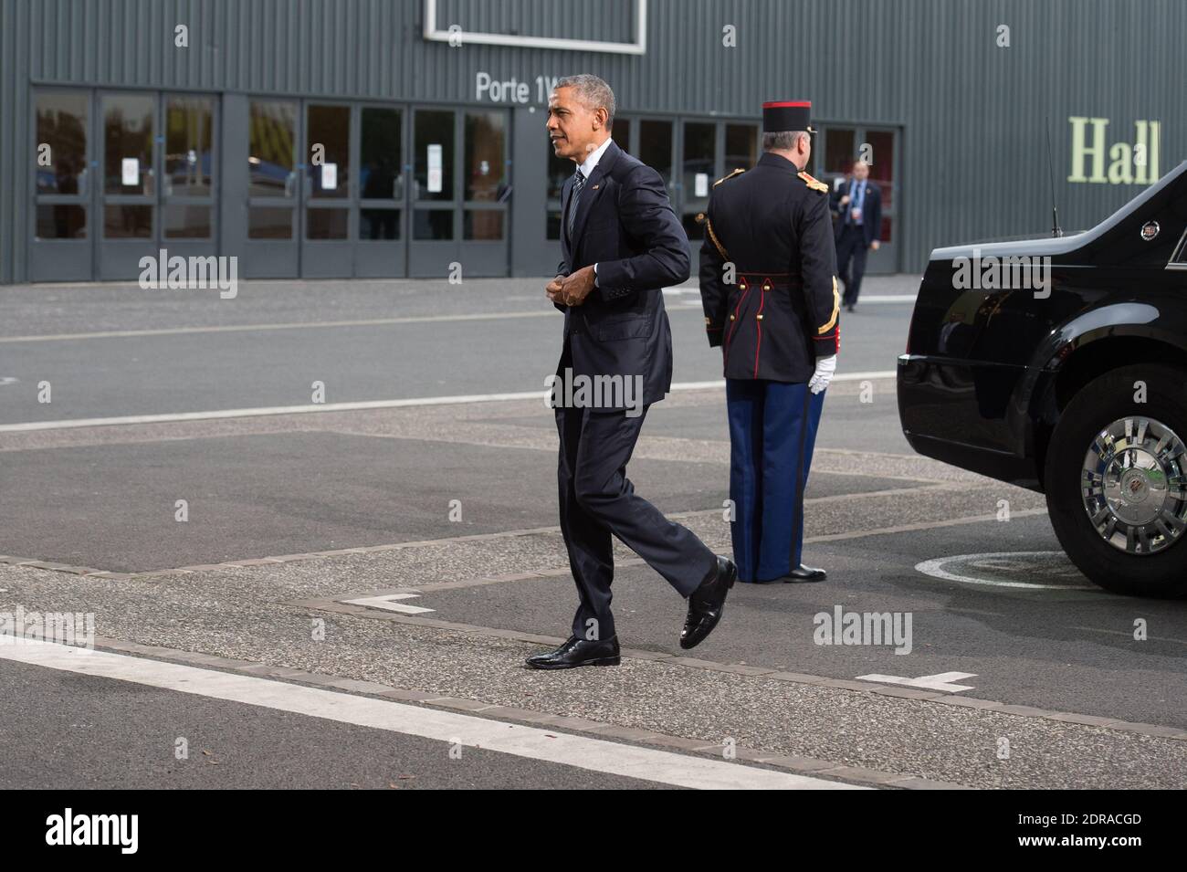 US President Barack Obama during the official opening of the COP21 UN ...