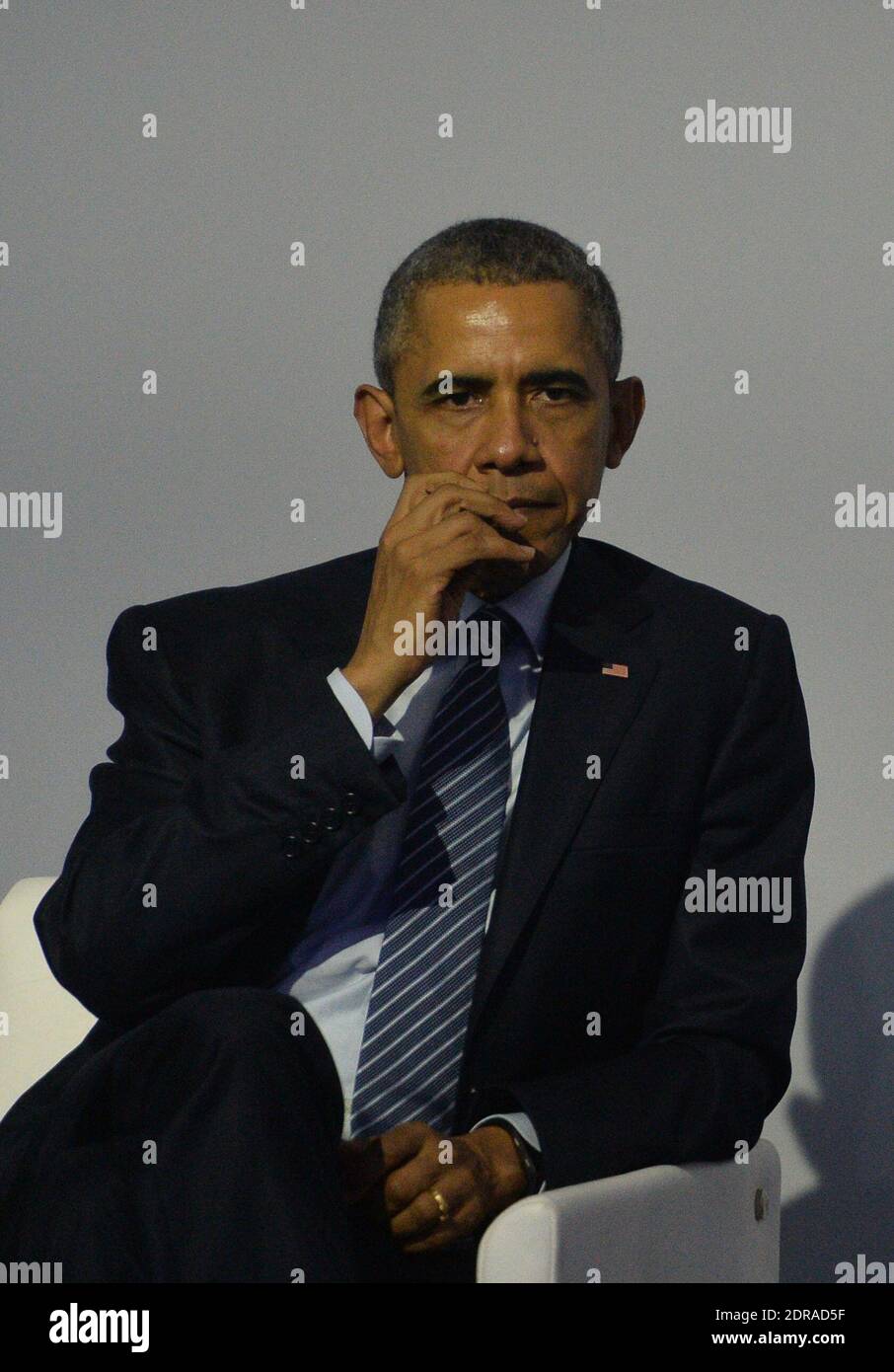 US President Barack Obama during the 'Mission Innovation' initiative ...