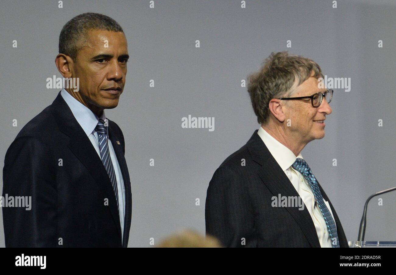 US President Barack Obama and Microsoft founder and CEO Bill Gates ...