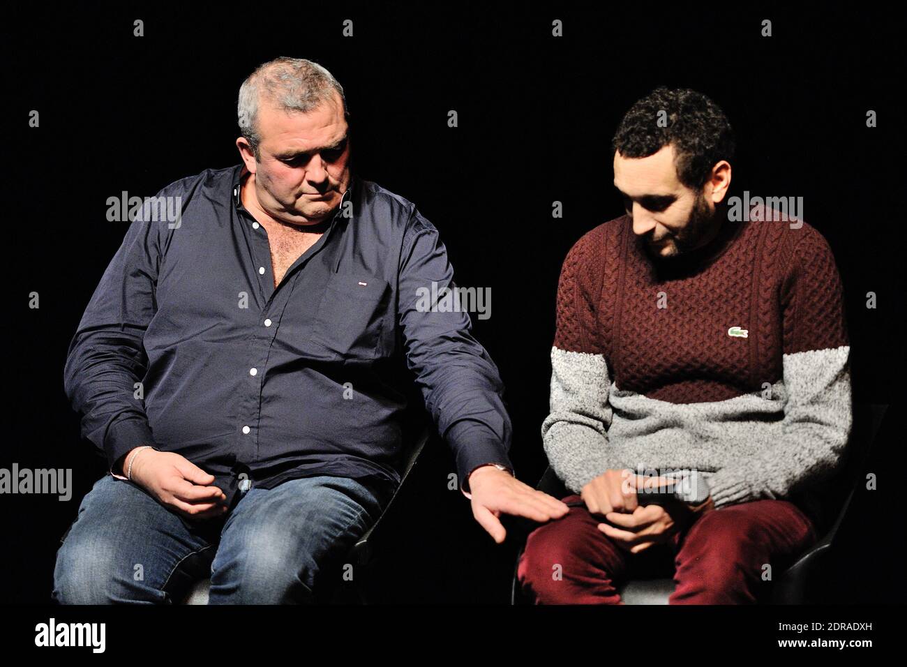 Laurent Gamelon et Zinedine Soualem assistent a la presentation du ...