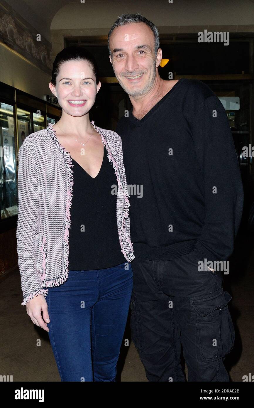 Delphine Chaneac et Pascal Sellem assistent a la presentation du programme theatral du debut d ...