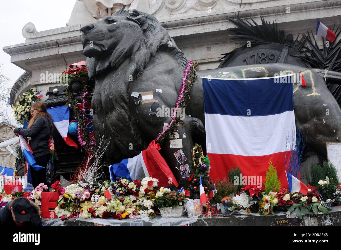 French Flags Hanging in Paris, France on November 30, 2015. Photo by ...