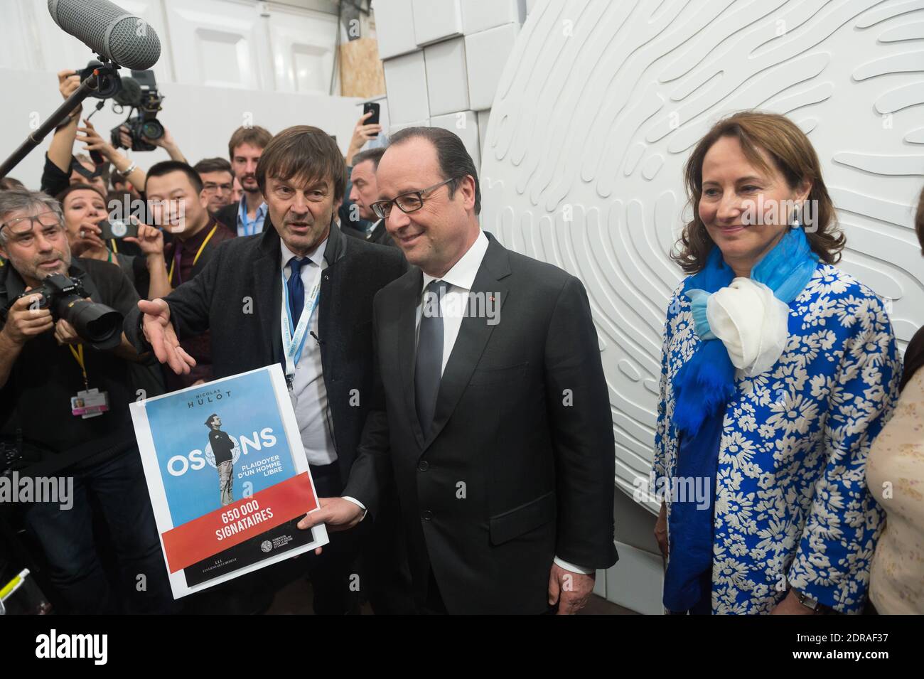 French President Francois Hollande along with Minister of Ecology ...