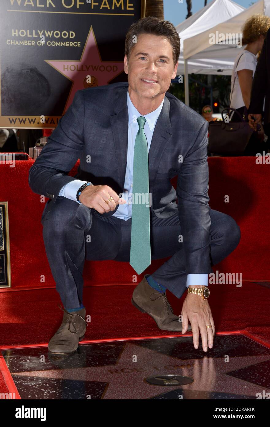 Rob Lowe is honored with a star on the Hollywood Walk of Fame on ...