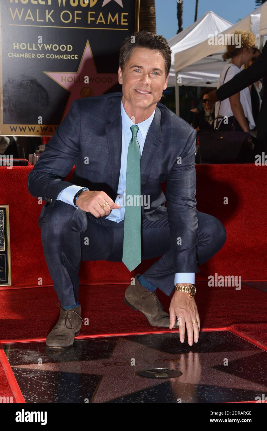 Rob Lowe is honored with a star on the Hollywood Walk of Fame on ...