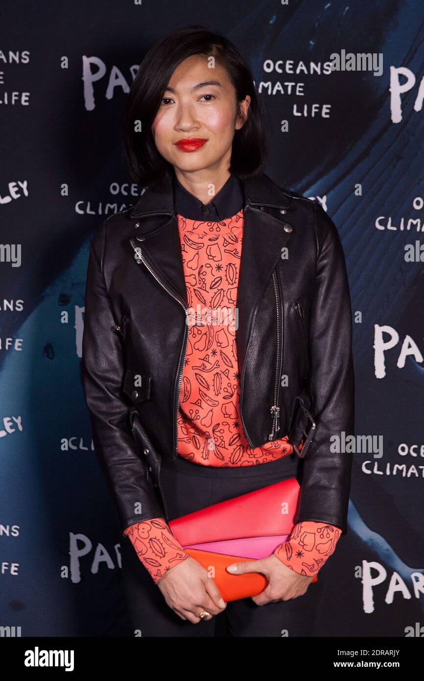 Mimi Xu attending the Parley For The Oceans dinner as part of the COP21 ...