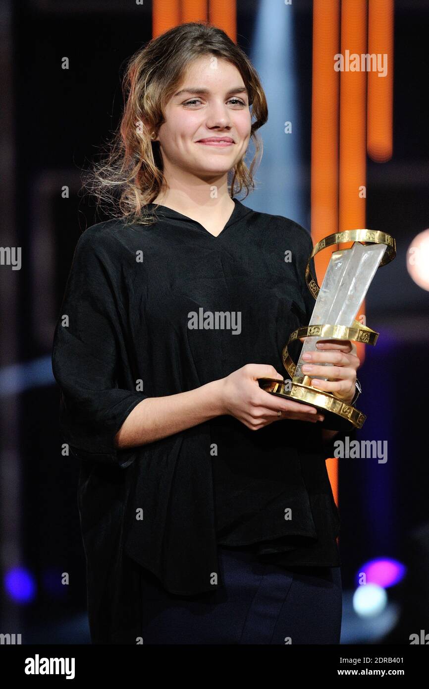 Galatea Bellugi winning the Best actress prize during the Closing ...
