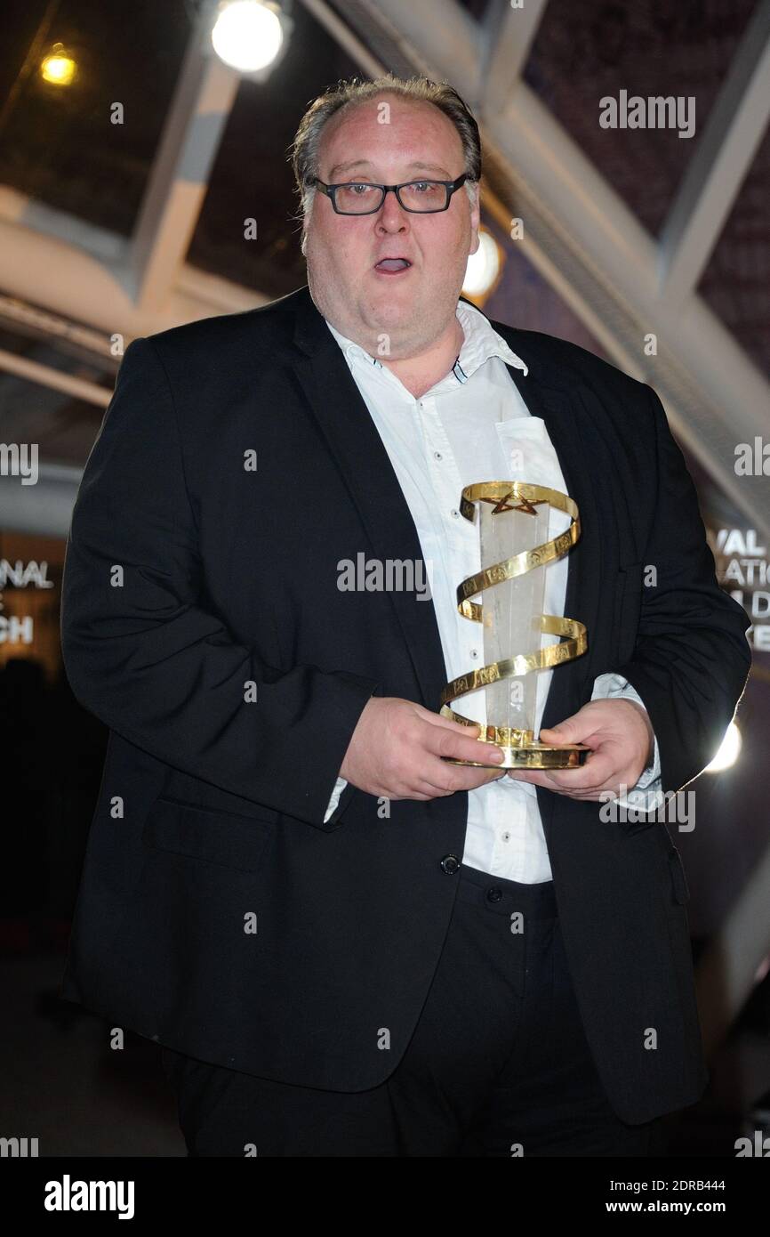 Icelander actor Gunnar Jonsson posing after winning the best actor ...