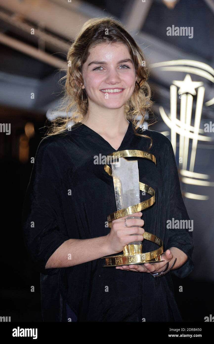 Galatea Bellugi winning the Best actress prize at the winners photocall ...
