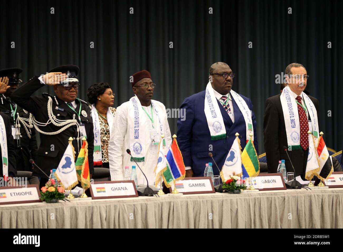 Various African heads of police departments gather at the Afripol ...