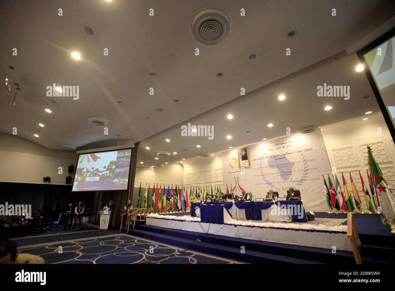 Various African heads of police departments gather at the Afripol ...