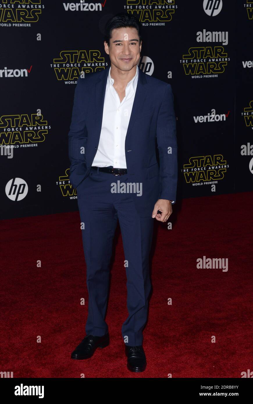 Mario Lopez attends the world premiere of Star Wars: The Force Awakens ...