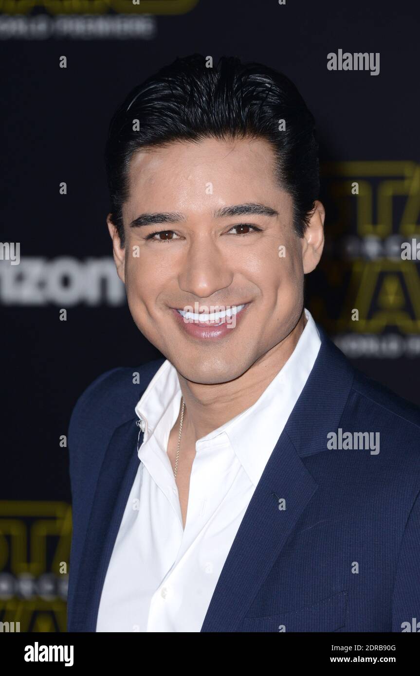 Mario Lopez attends the world premiere of Star Wars: The Force Awakens ...