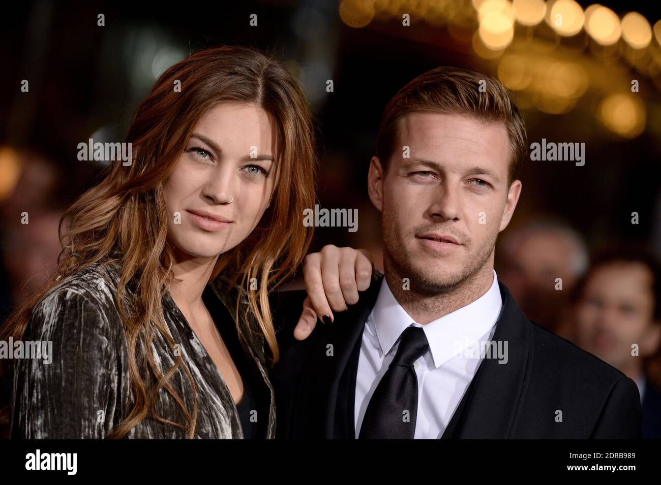 Luke Bracey attends the premiere of Warner Bros Point Break at the ...