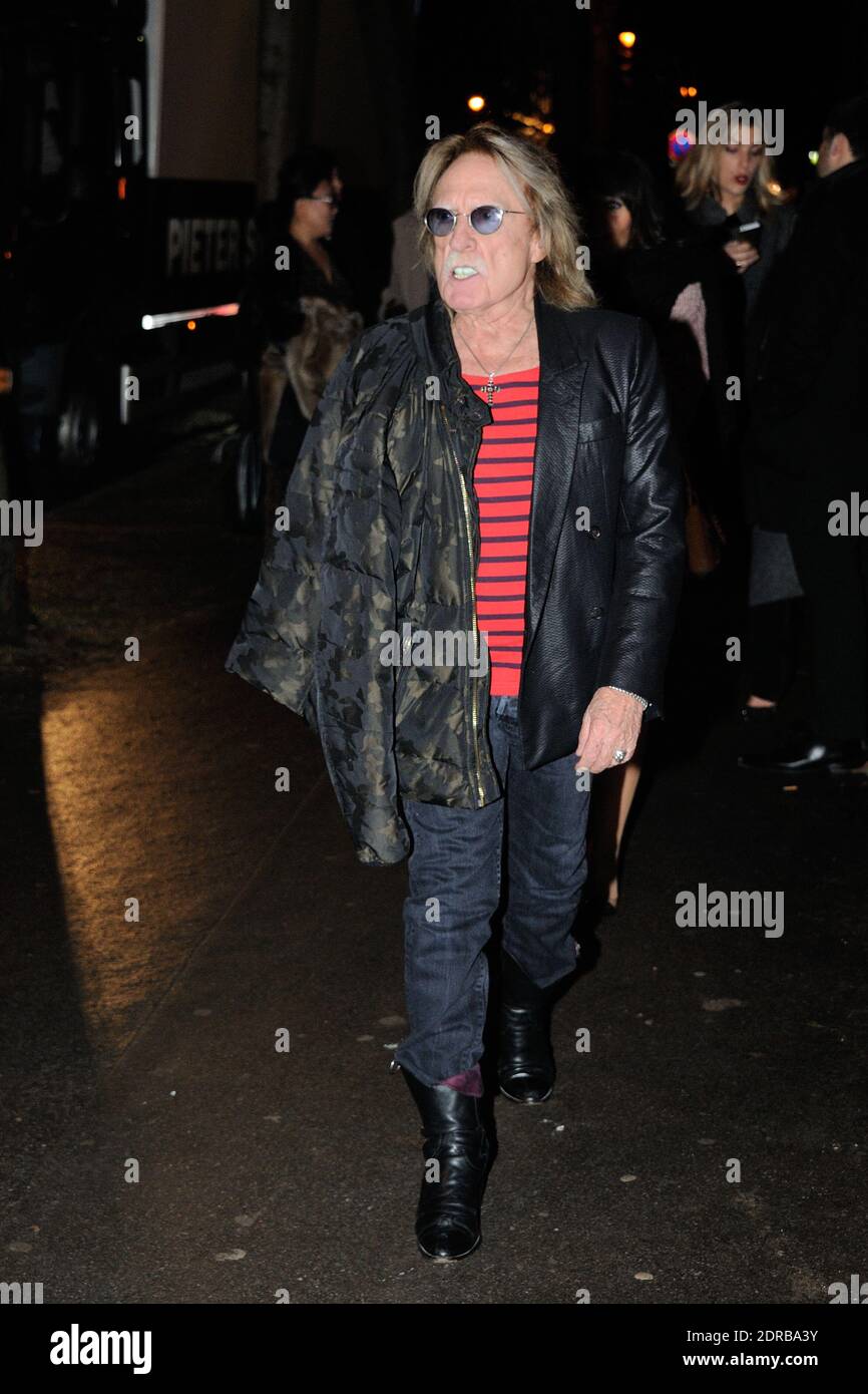 Christophe arrive a la soiree organisee par le magazine Numero a l ...