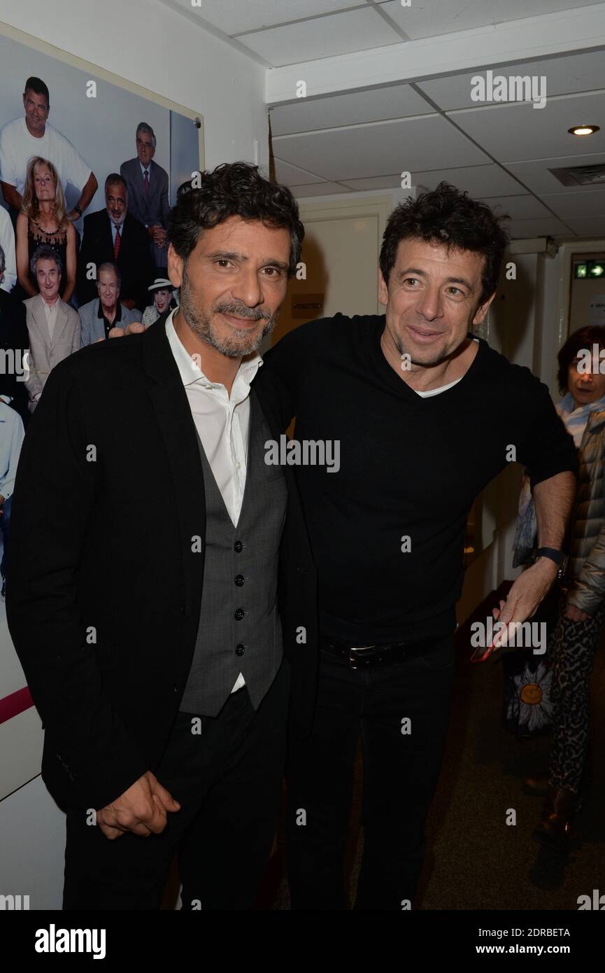 Pascal Elbe, Patrick Bruel at the taping of Vivement Dimanche, Paris ...