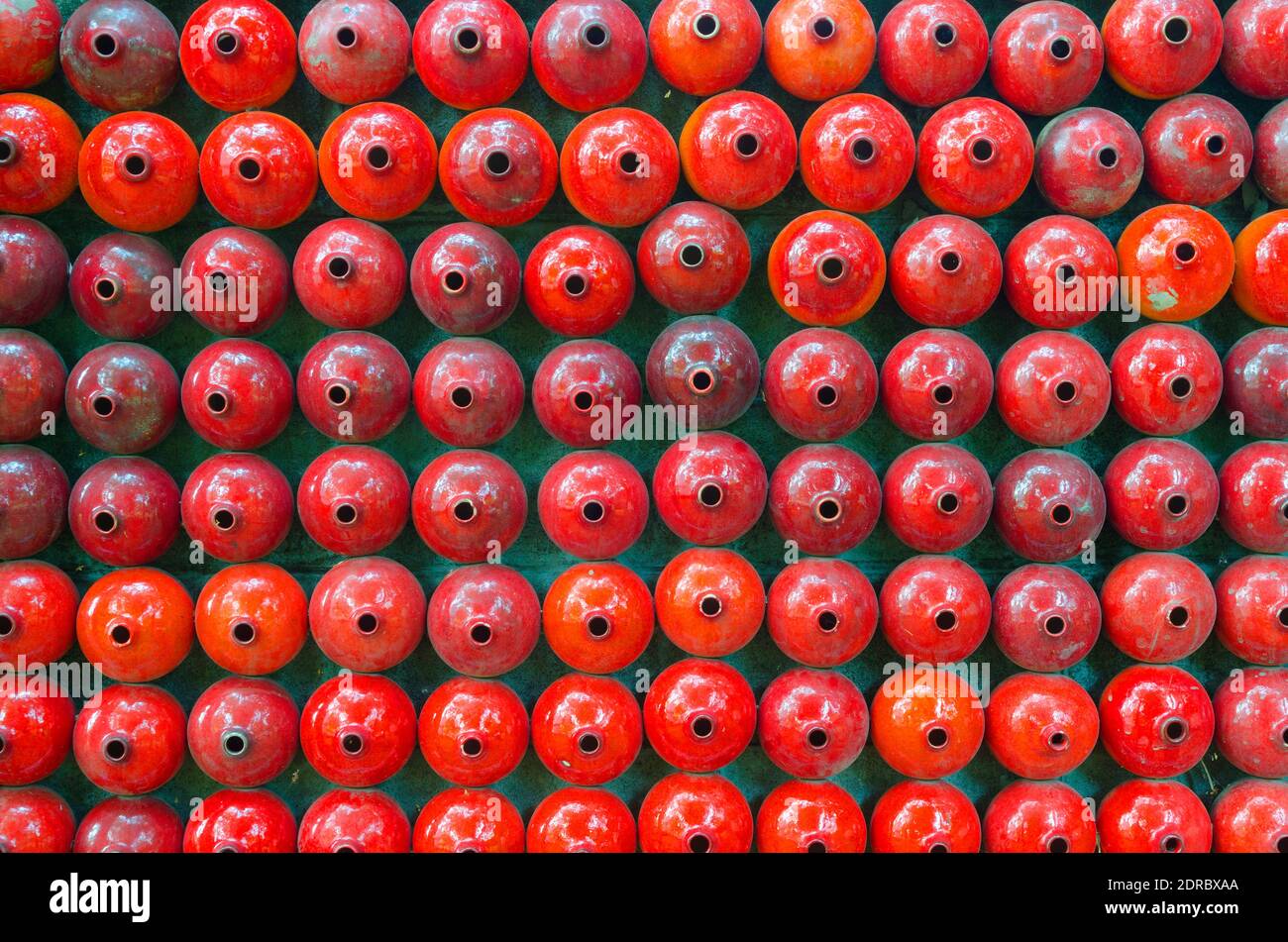 Orange red pottery hi-res stock photography and images - Alamy