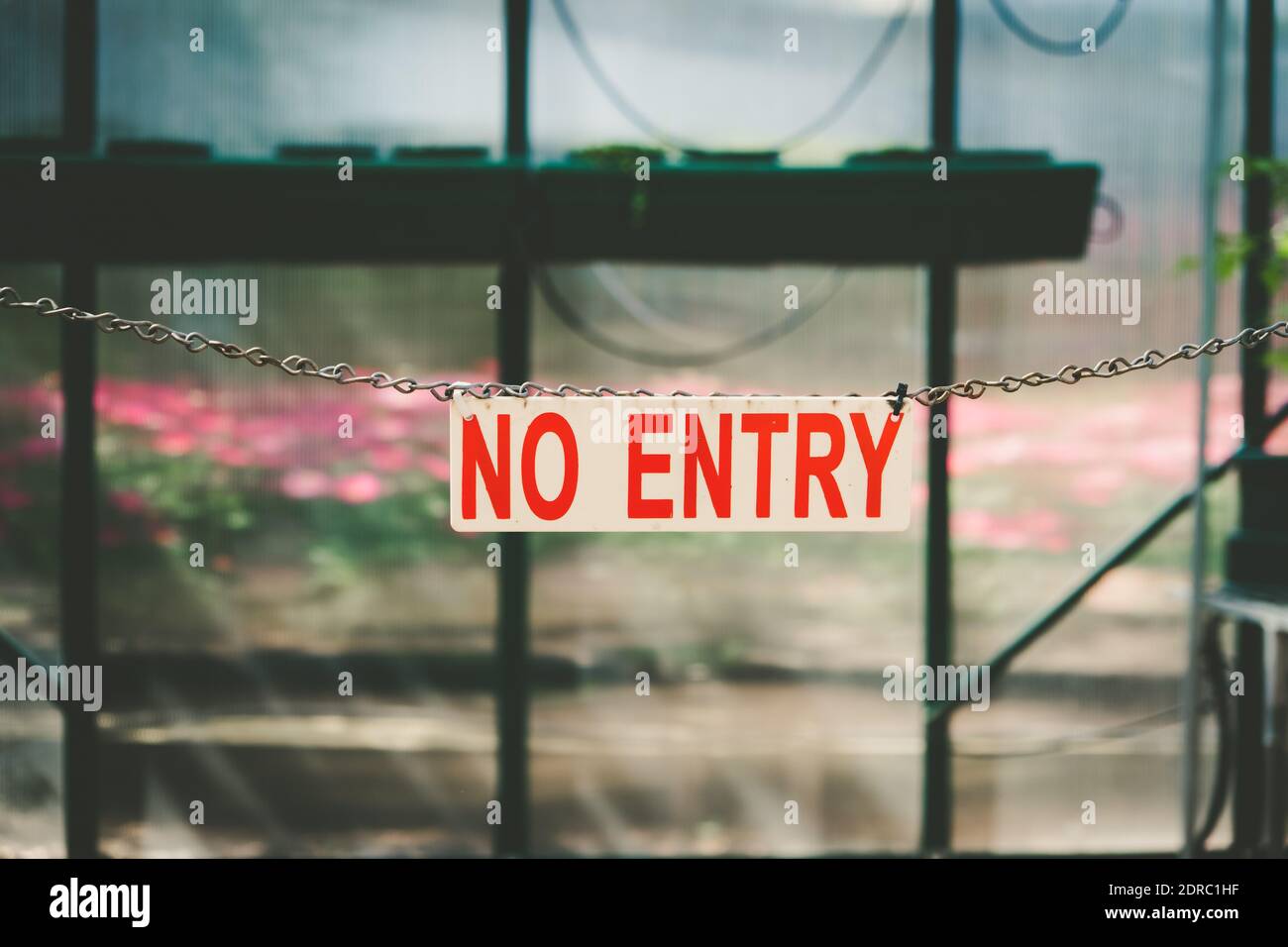 No Entry Sign Chain High Resolution Stock Photography and Images - Alamy
