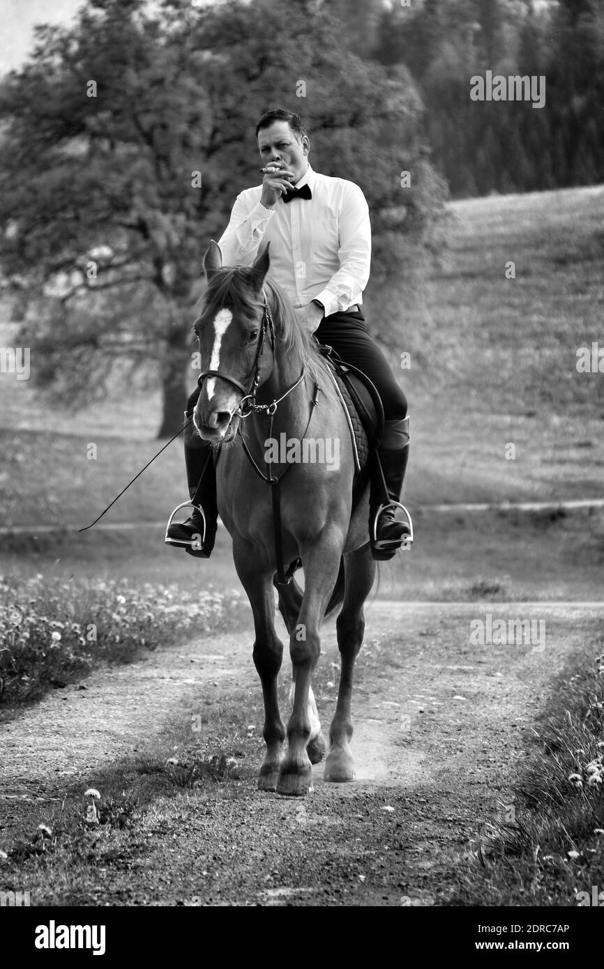 Man smoking while riding hi-res stock photography and images - Alamy