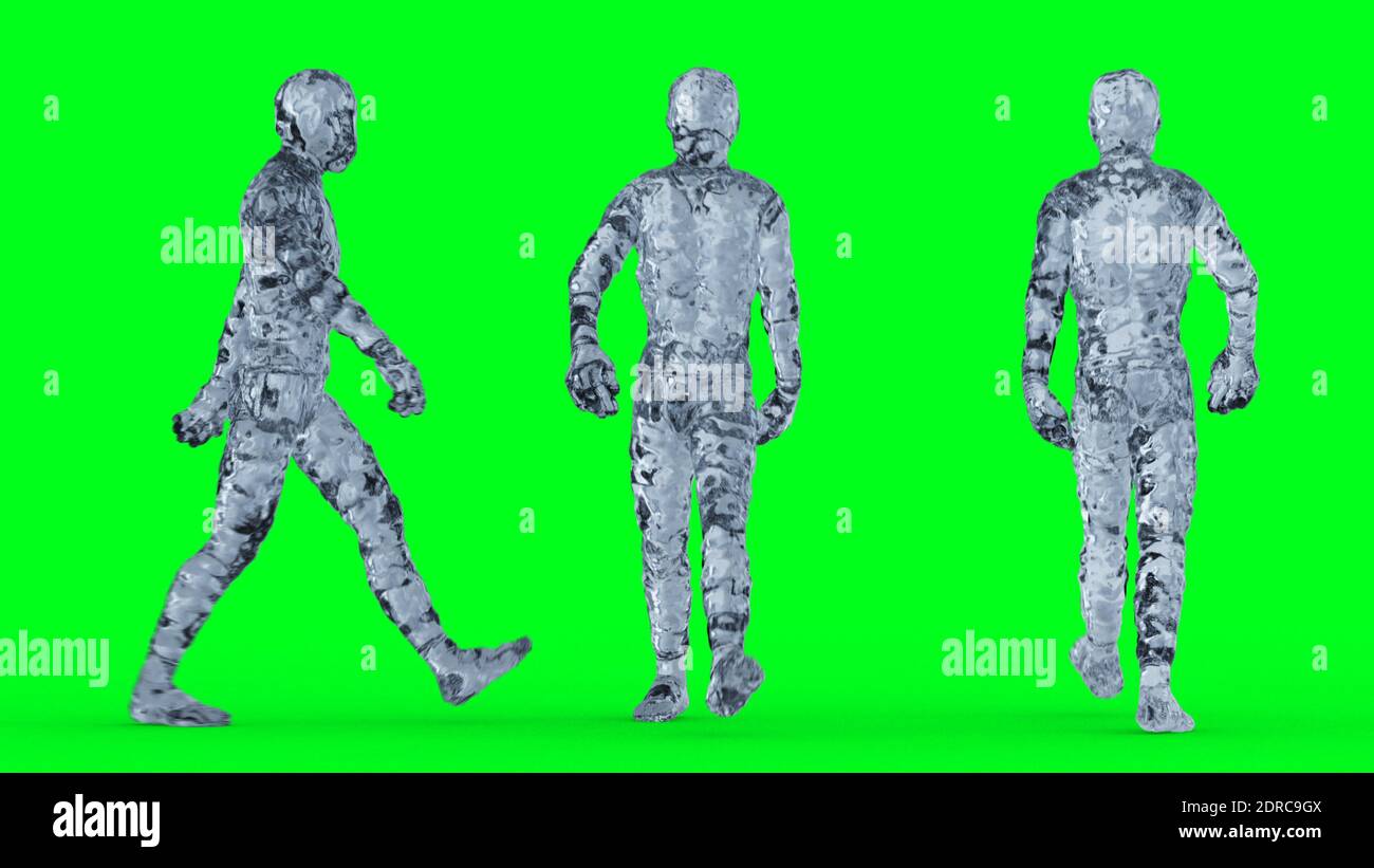 Ice glass man character animation hi-res stock photography and images ...