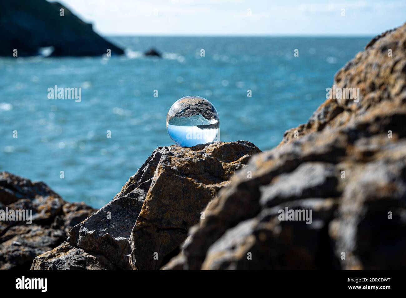 Blue pool gower hi-res stock photography and images - Alamy