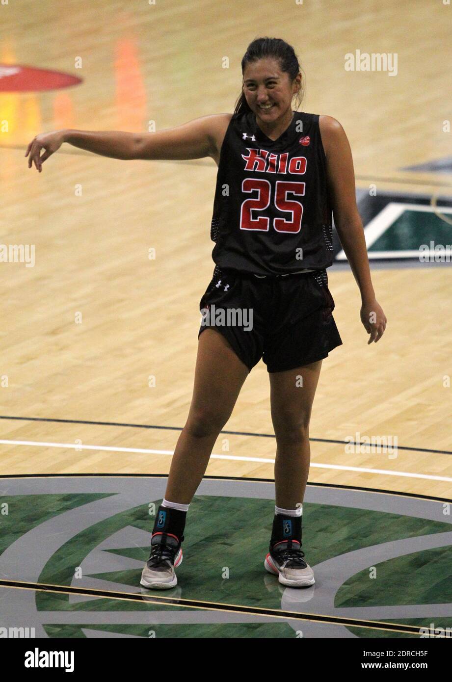 December 20, 2020 - Hawaii -Hilo Vulcans guard Jenna Waki #25 during a ...