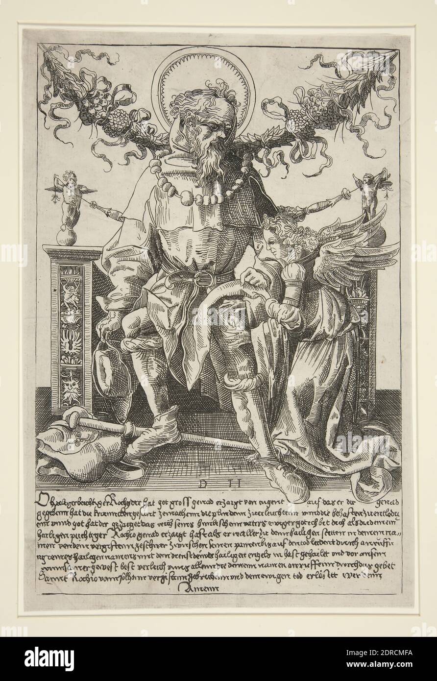 Artist: Daniel Hopfer the Elder, German, 1470–1536, Saint Roch, late ...