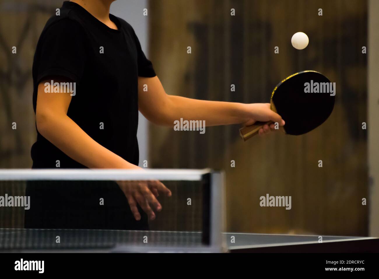 Mature man playing table tennis hi-res stock photography and images - Alamy