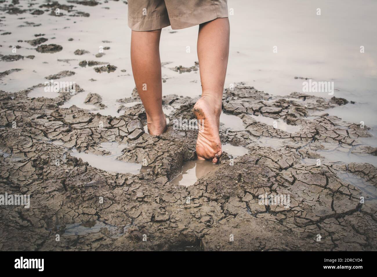 Walking barefoot ground close up hi-res stock photography and images ...