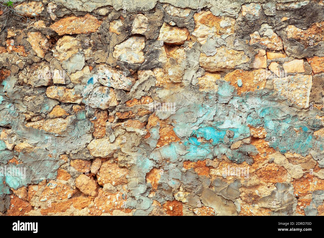 Old style stone masonry . Background of stones with cement Stock Photo ...