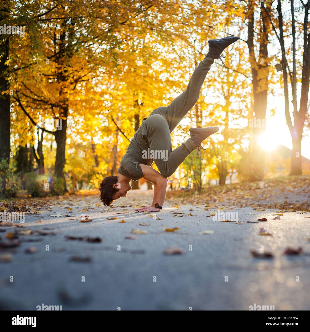 Handstand lotus hi-res stock photography and images - Alamy