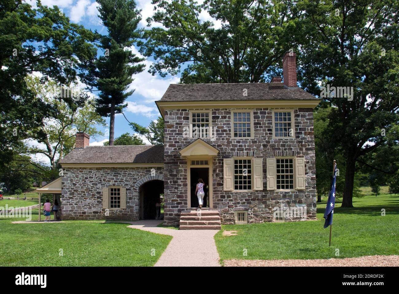 Washington's HQ (Isaac Potts House) during the winter encampment of the ...