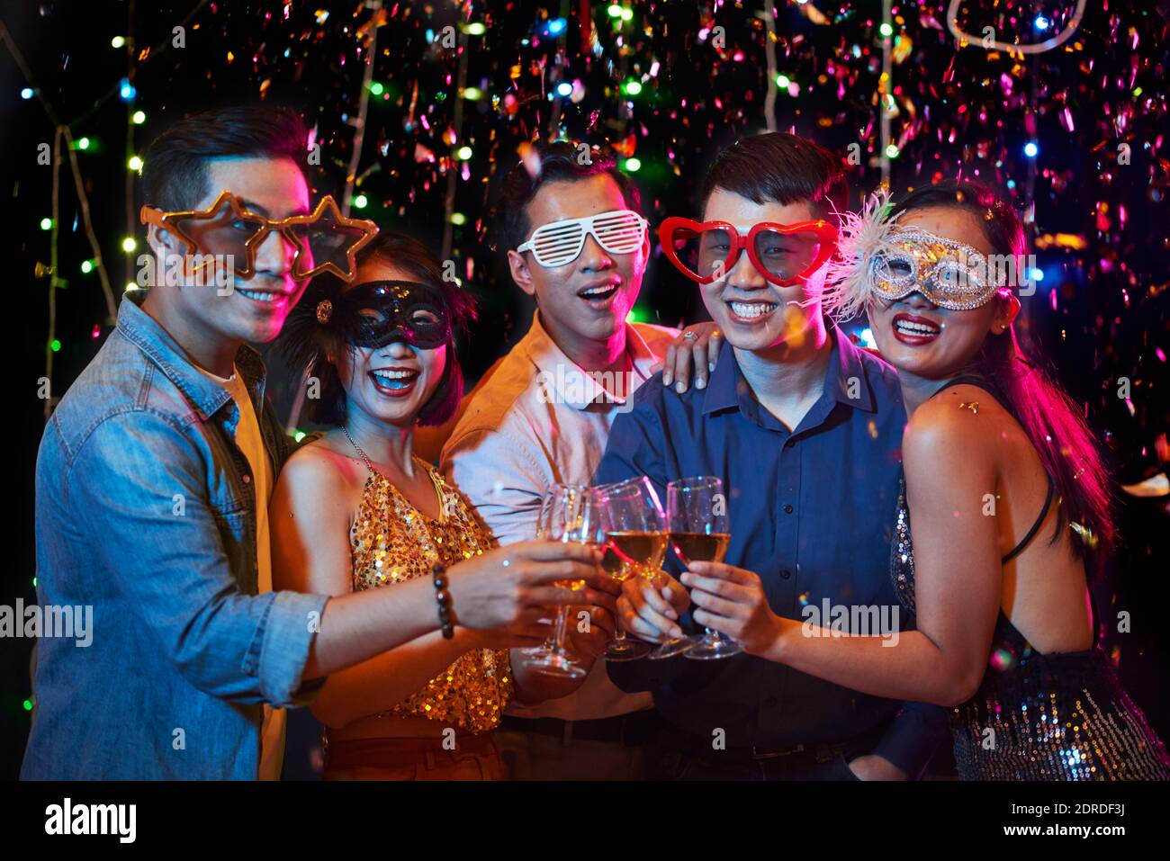 Cheerful people enjoying party Stock Photo - Alamy