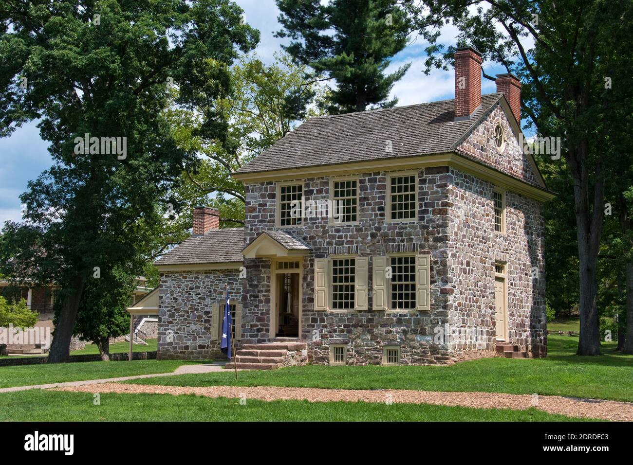 Washington's HQ (Isaac Potts House) during the winter encampment of the ...