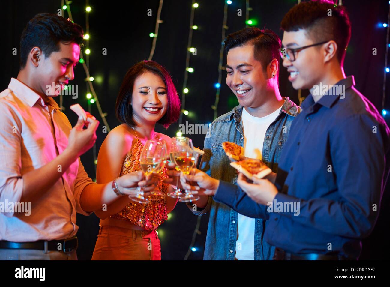 New Year night party Stock Photo - Alamy