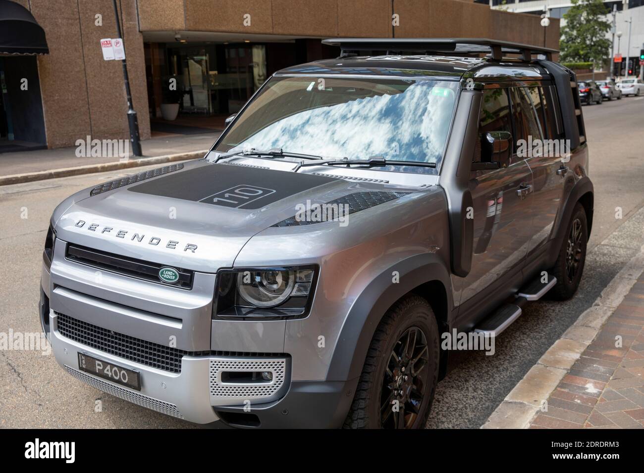 2020 model Land Rover defender 110 parked in Sydney city centre,NSW ...