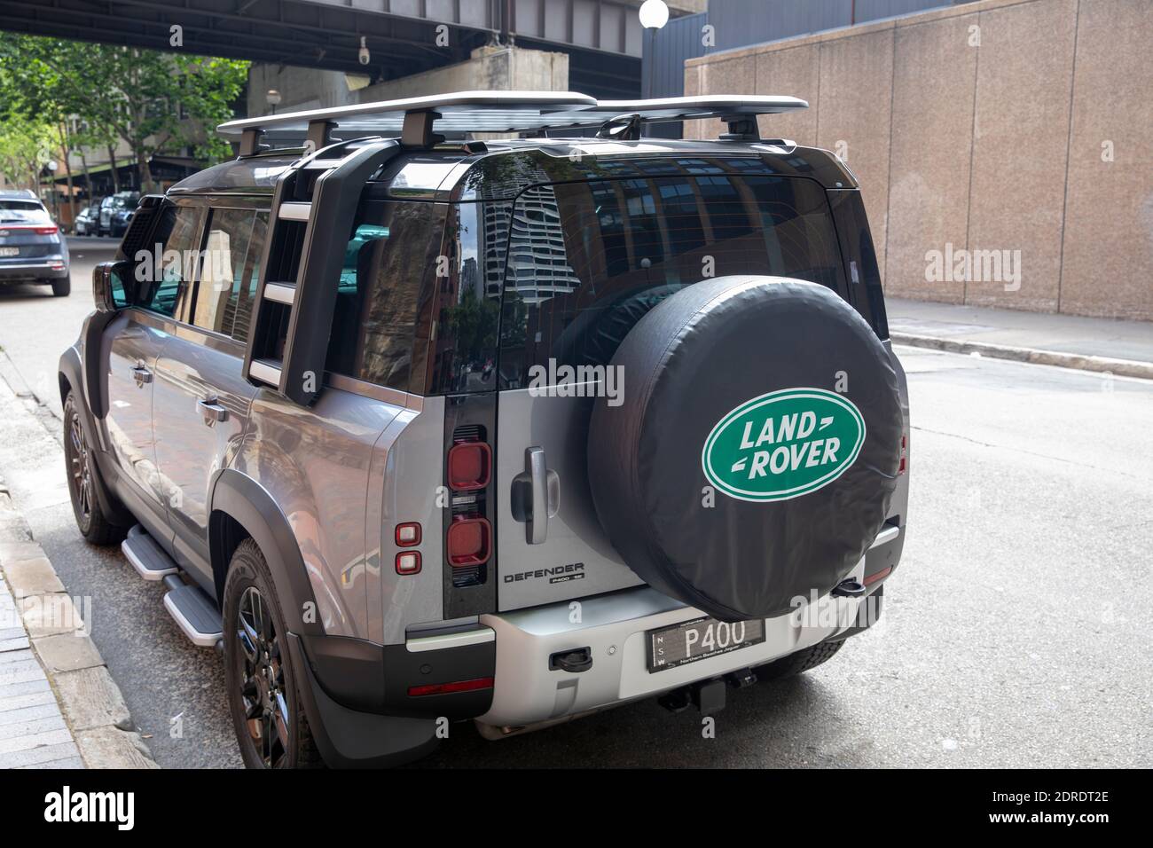 2020 model Land Rover defender 110 parked in Sydney city centre,NSW ...