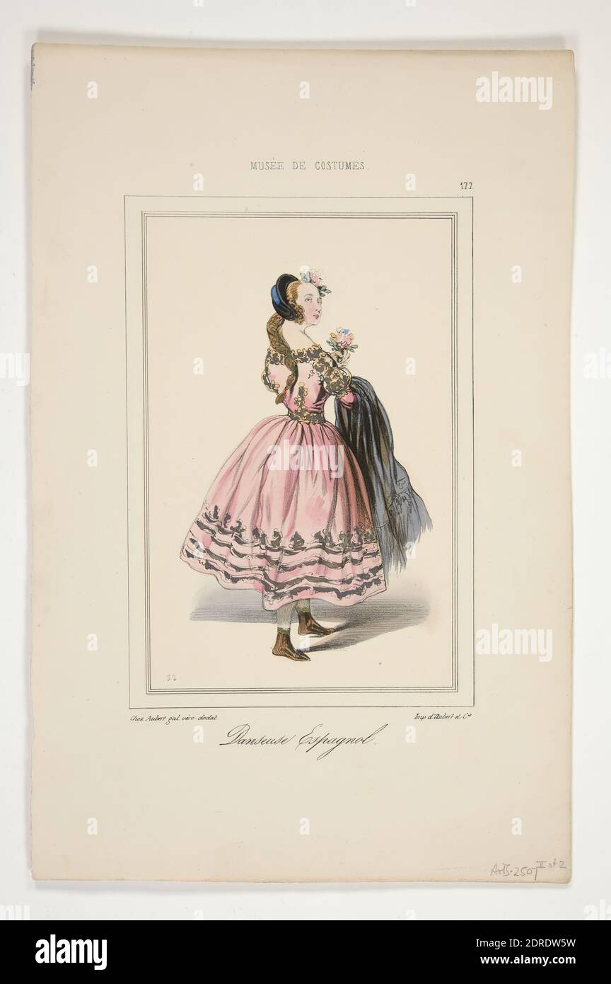 Artist: Paul Gavarni, French, 1804–1866, DANSEUSE ESPAGNOL (sic ...