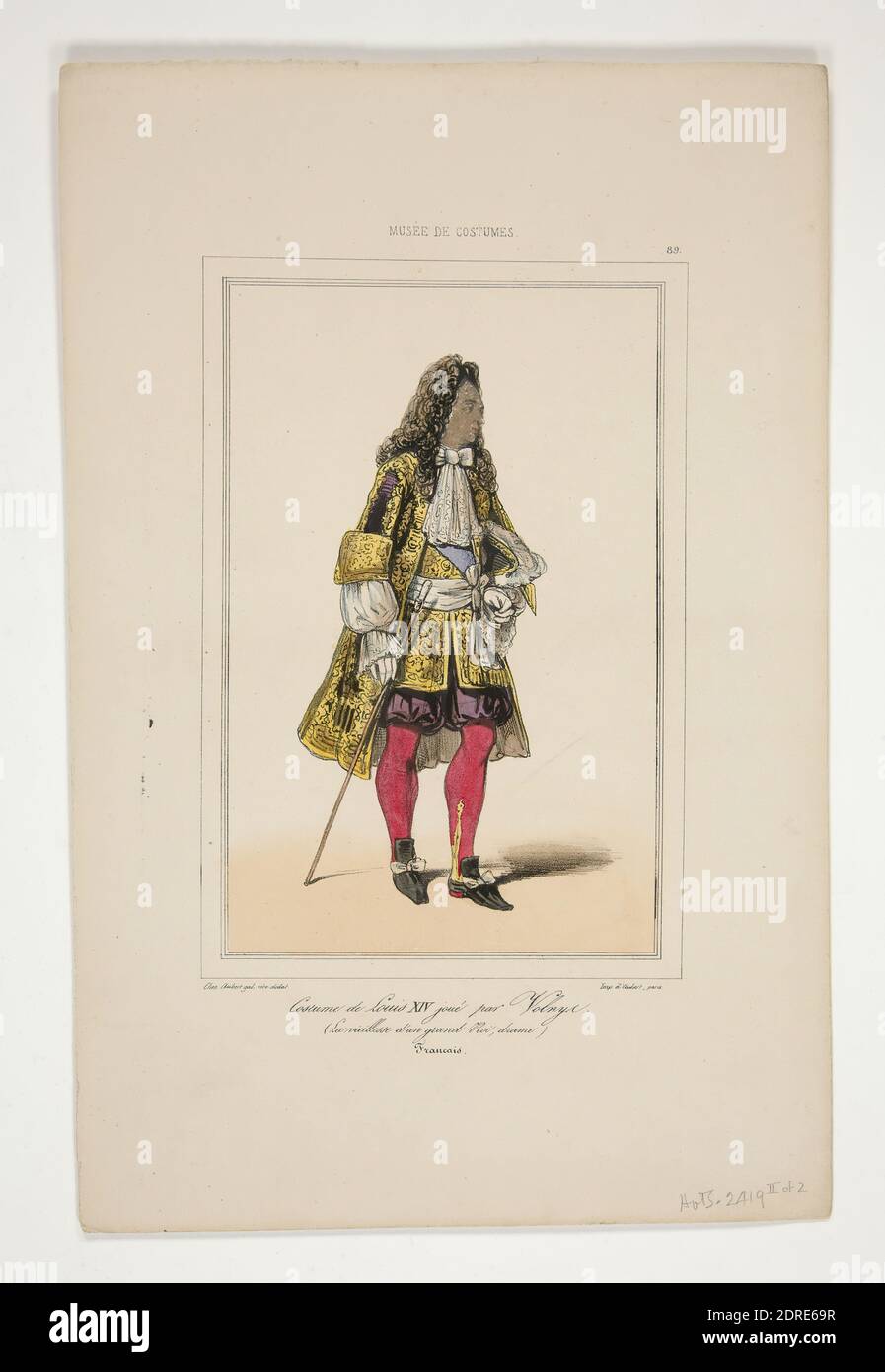 Artist: Paul Gavarni, French, 1804–1866, Costume de Louis XIV, joue par ...