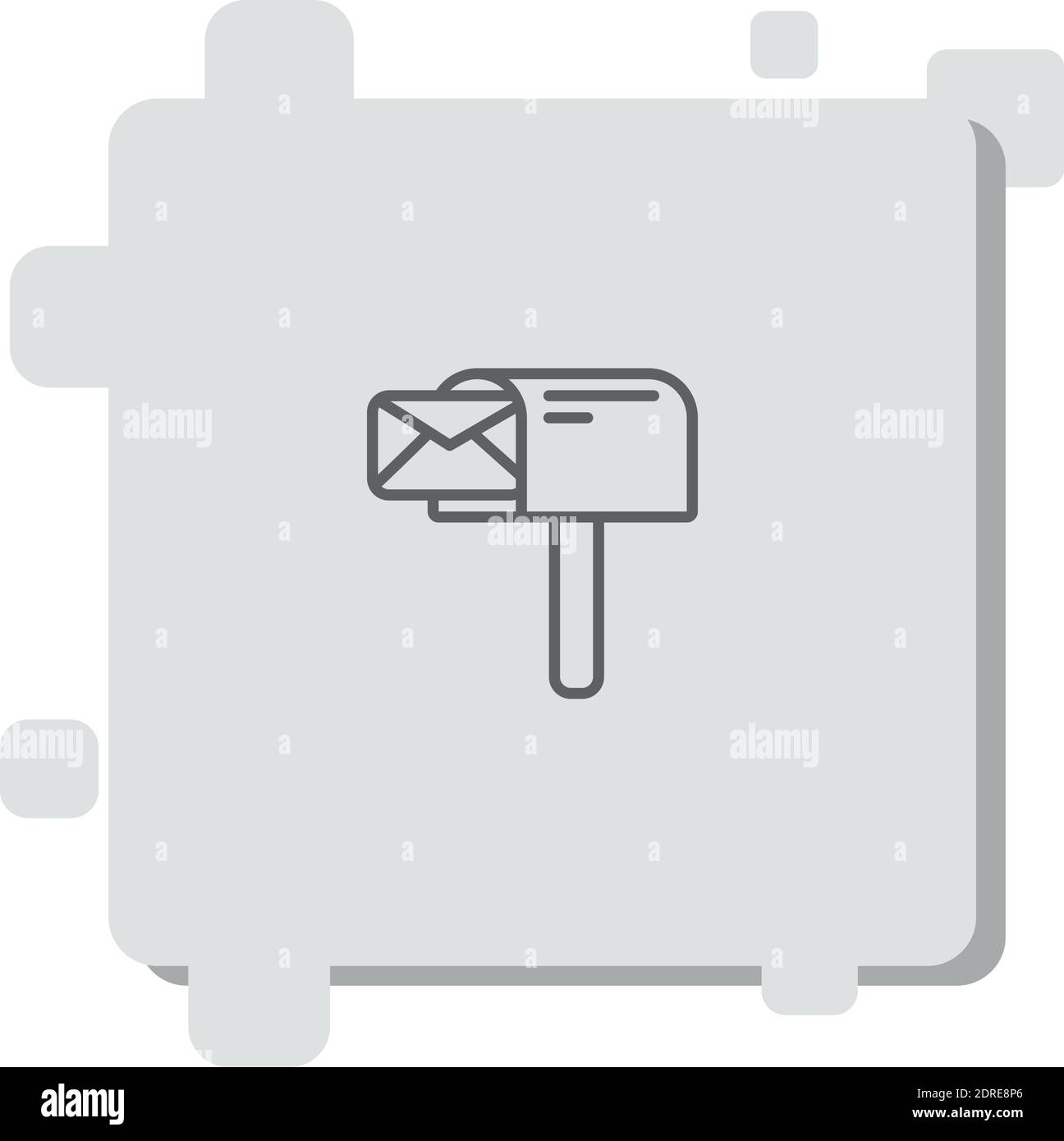 postbox vector icon modern simple vector illustration Stock Vector ...