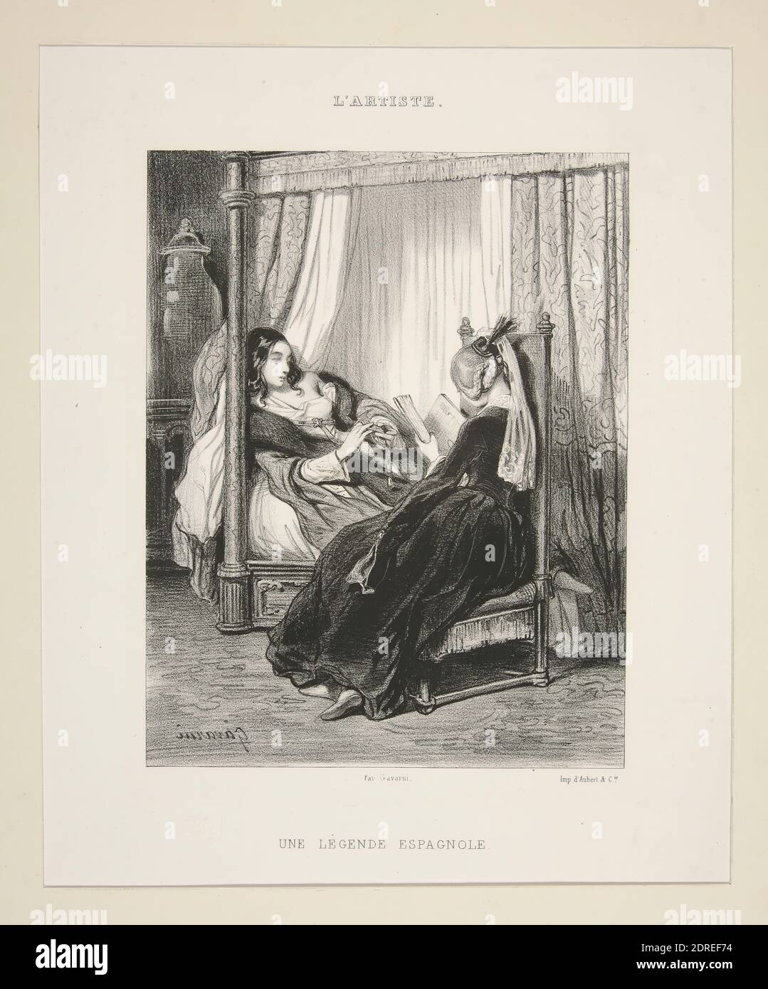 Artist: Paul Gavarni, French, 1804–1866, Une Legende Espagnole ...