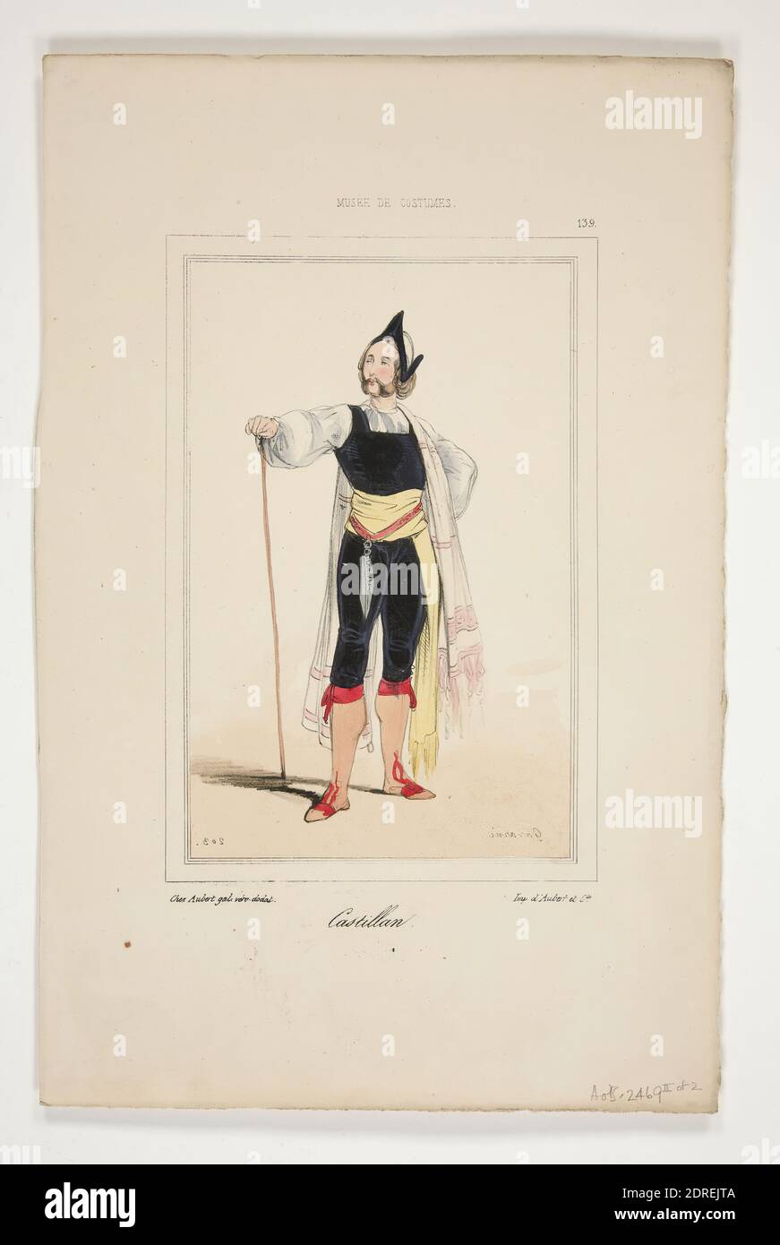 Artist: Paul Gavarni, French, 1804–1866, CASTILLAN., Lithograph ...