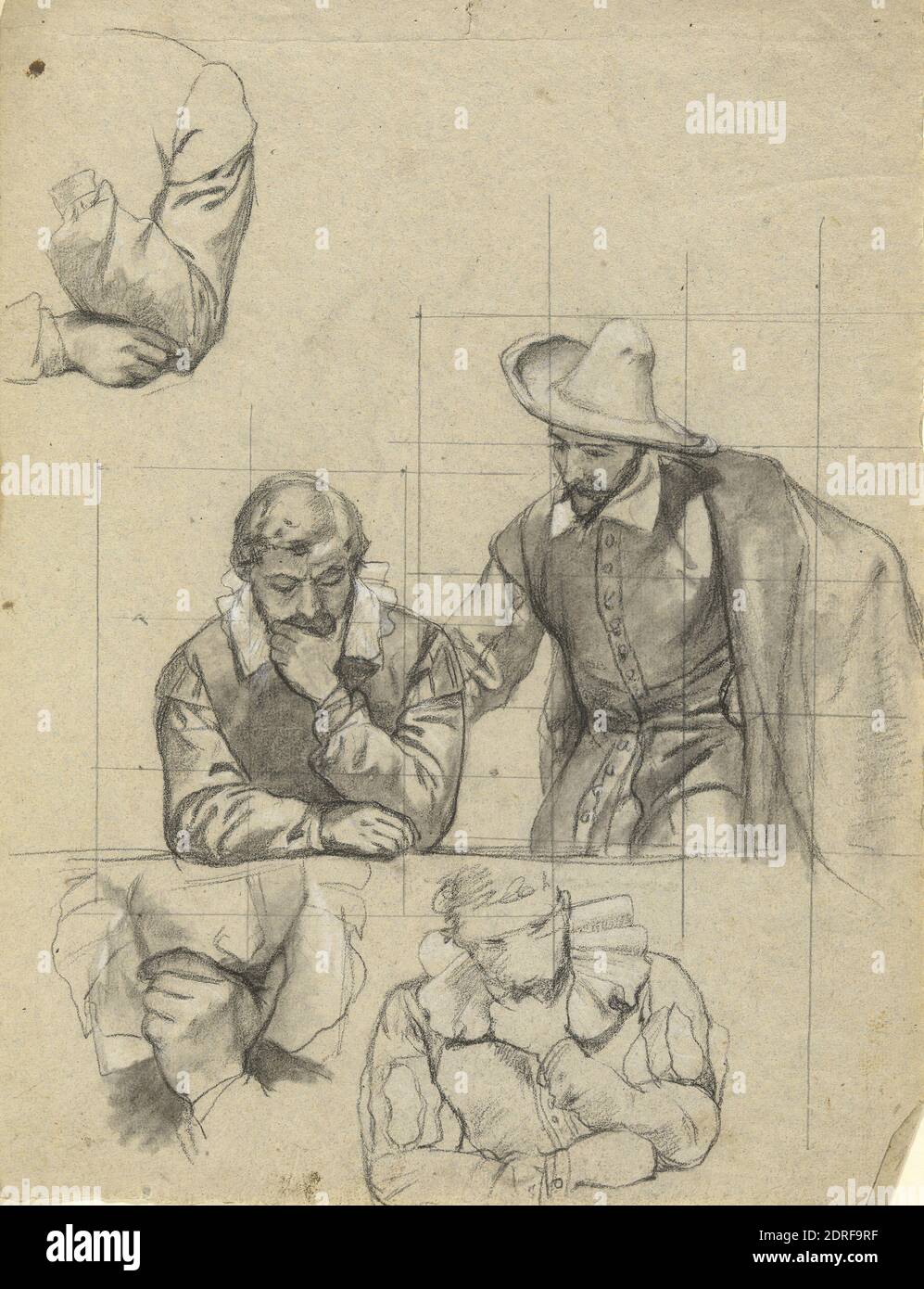 Artist: Edwin White, American, 1817–1877, Unidentified group, sketch ...