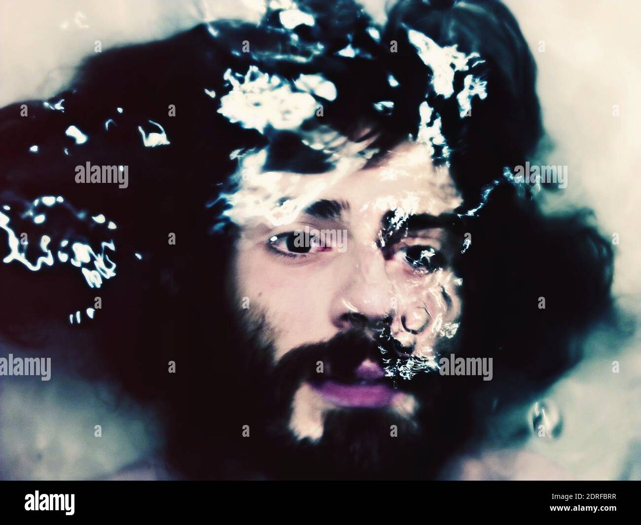 Man face close up drowning hi-res stock photography and images - Alamy