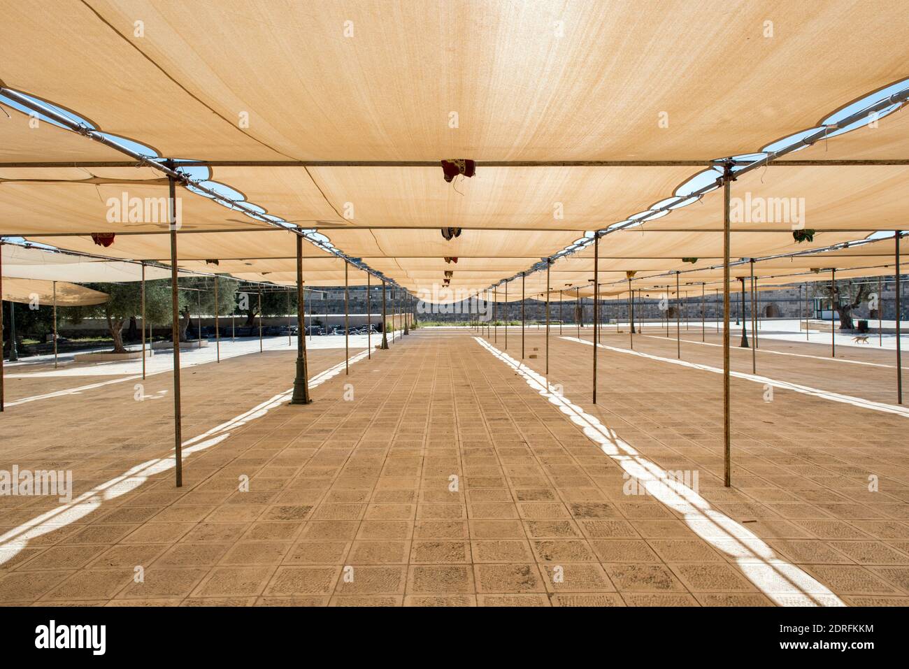 View Of Empty Tent Outdoors Stock Photo - Alamy