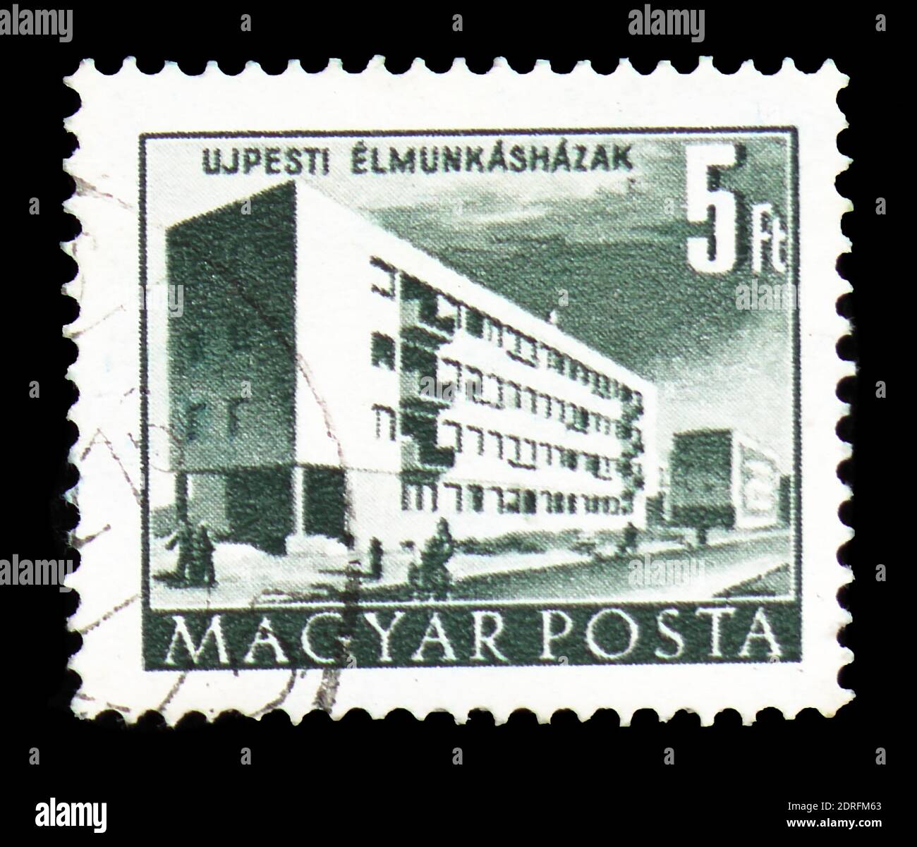 MOSCOW, RUSSIA - FEBRUARY 9, 2019: A stamp printed in Hungary shows ...