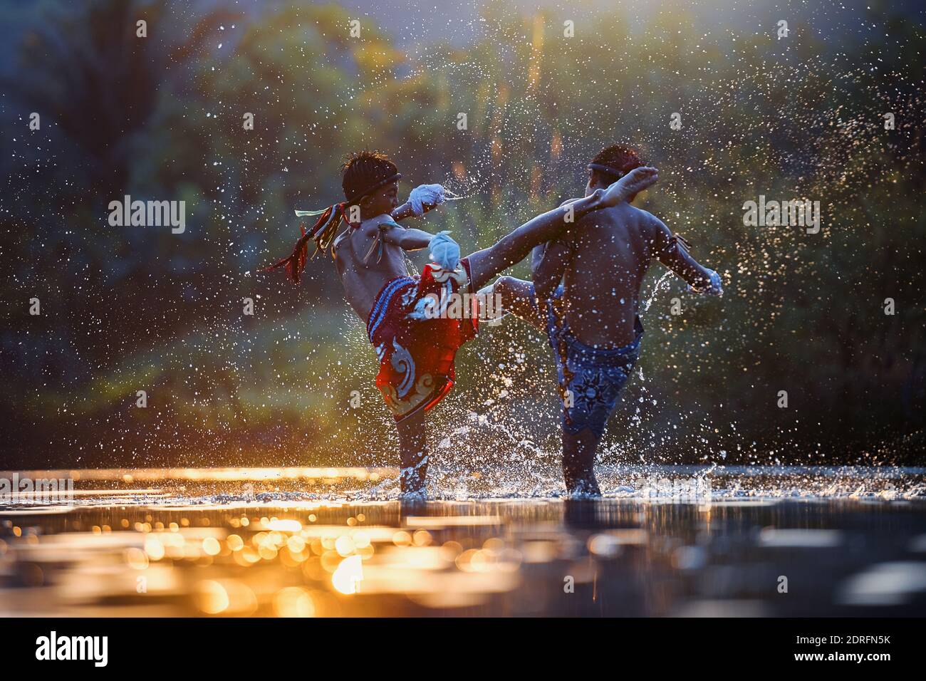 Water fighting motion hi-res stock photography and images - Alamy