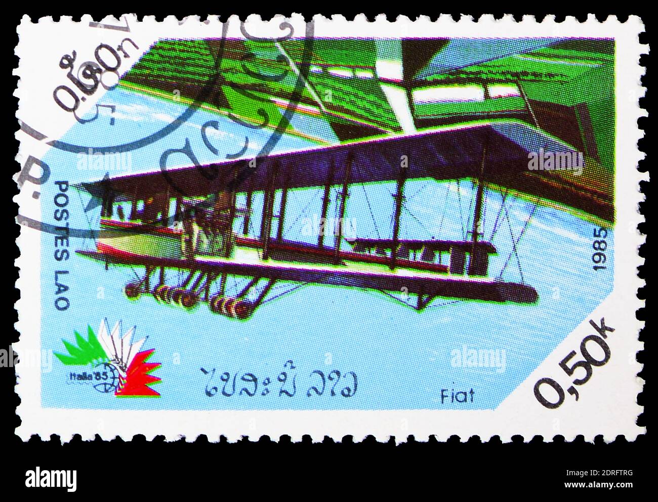 MOSCOW, RUSSIA - FEBRUARY 9, 2019: A stamp printed in Lao People's ...